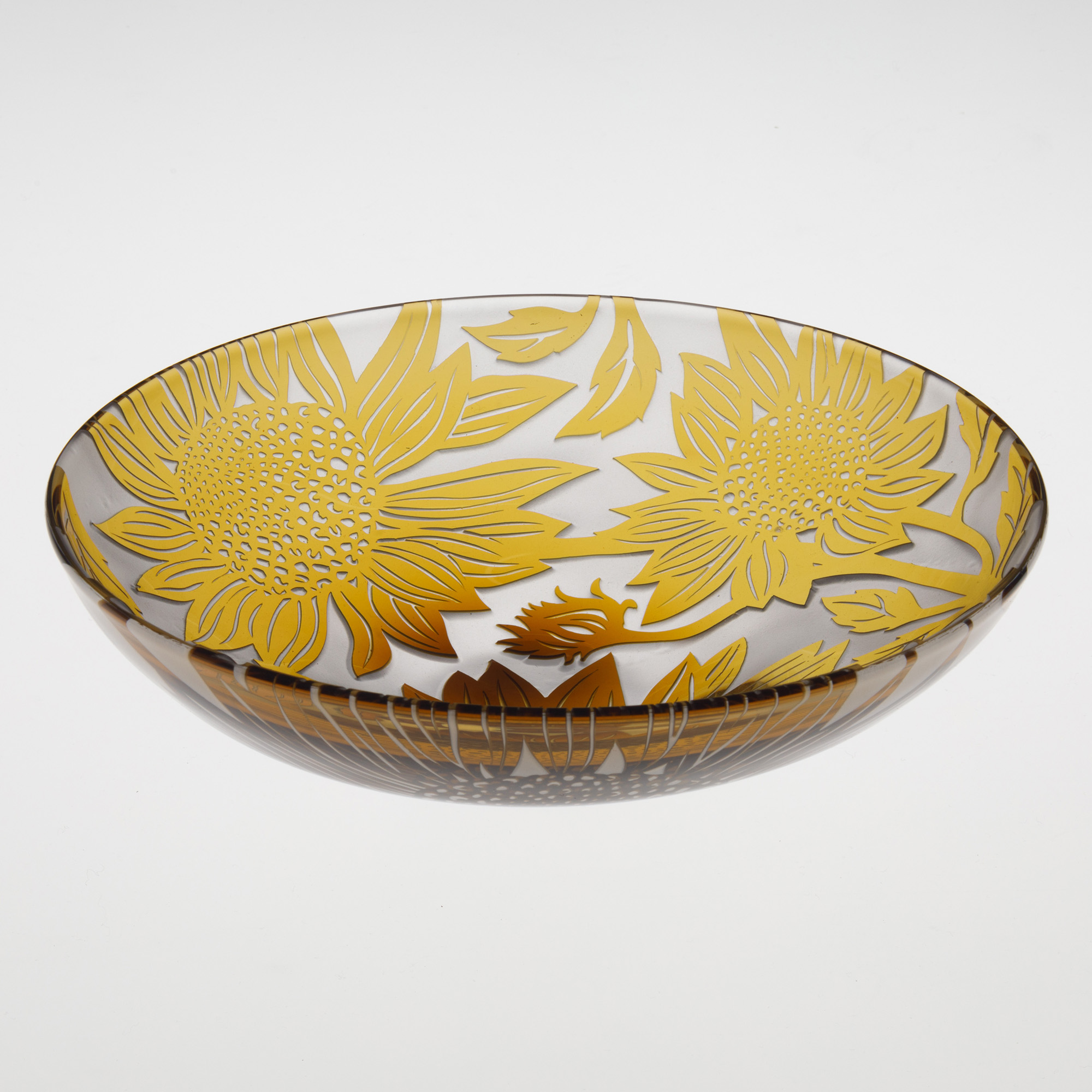 Sunflower Dish Small Sold | Loco Glass Ltd - British Handmade Glass