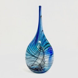 Colin Hawkins | Feather Bottle (With A Heart Of Glass) | Loco Glass Ltd ...