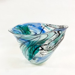 Colin Hawkins Glass | Feather Bowl Currently With Bluestone Gallery ...